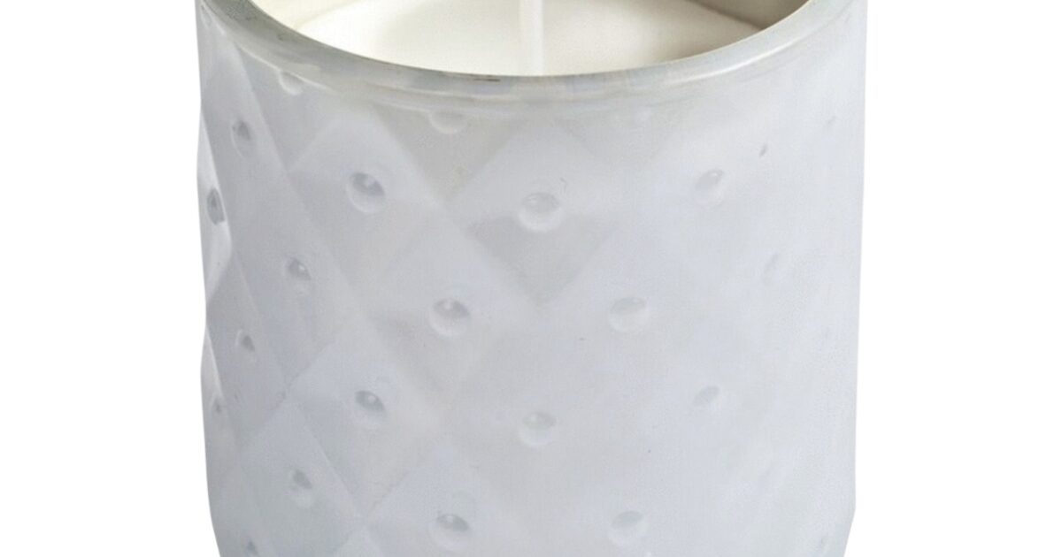 (R) Spaas kaars in glas wit 7,5 cm | Budgetland