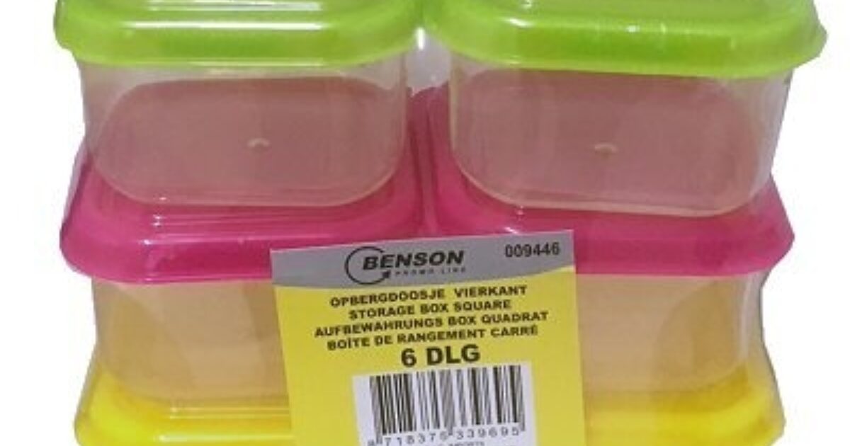 Opbergdoosjes klein mini 6 stuks | Budgetland