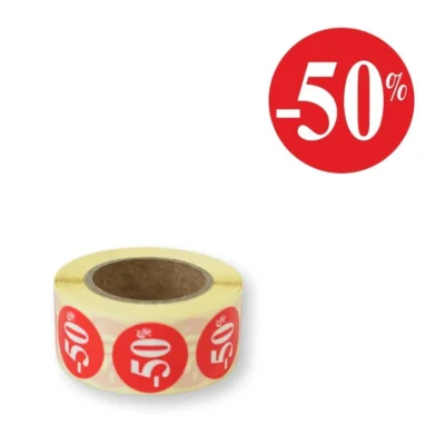 Stickers op rol mat zwart 25 mm 1000 stuks | Budgetland