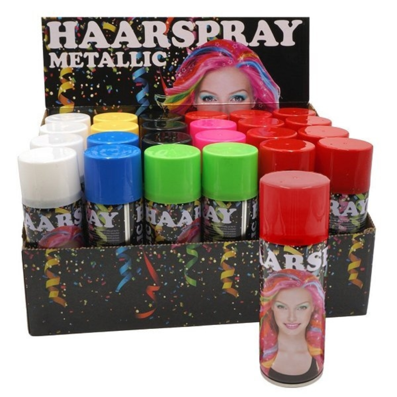 Haarverf haarspray rood feest Carnaval spuitbus 250 ml,… | Budgetland