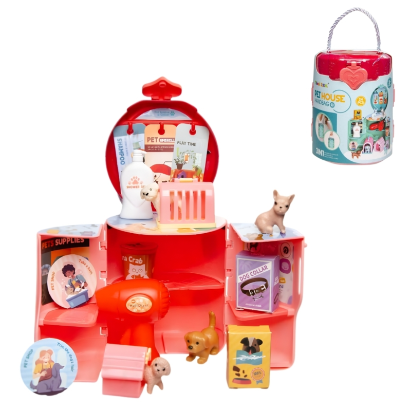 Pet House huisdieren tas 24-delig | Budgetland